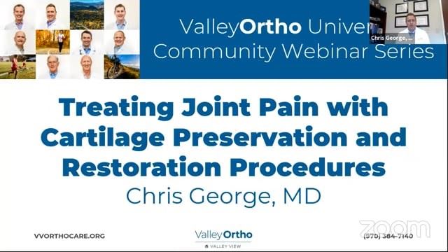 Dr. George - Cartilage Restoration | Valley View Hospital Association